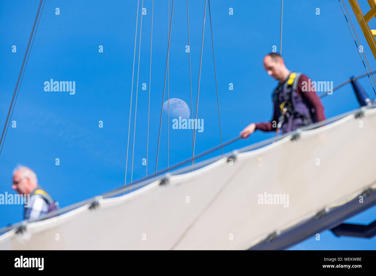 Up at the o2 Roof, Greenwich, London Stock Photo - Alamy