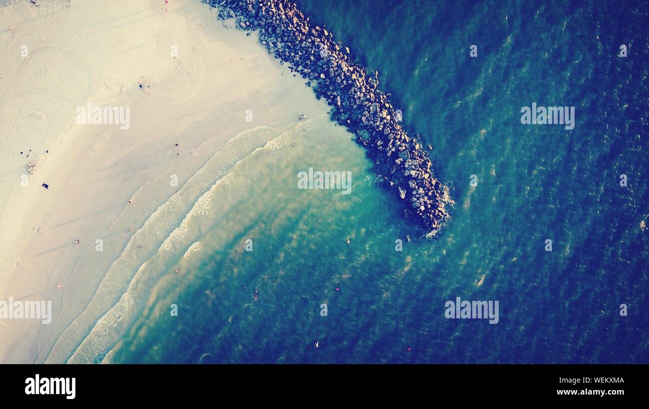 Groyne aerial hi-res stock photography and images - Alamy