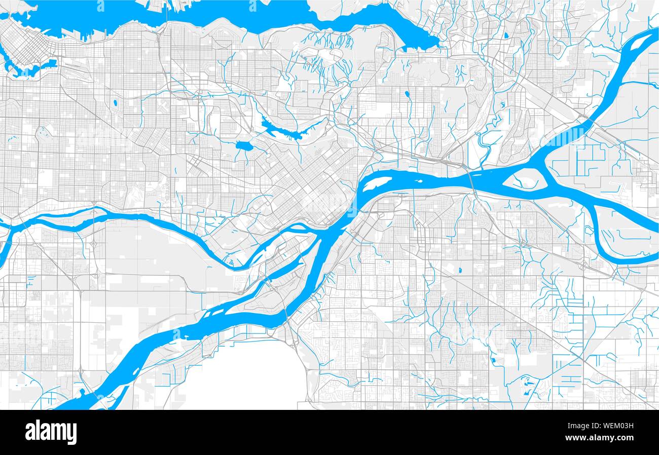 Rich Detailed Vector Area Map Of Maple Ridge, British, 59% OFF