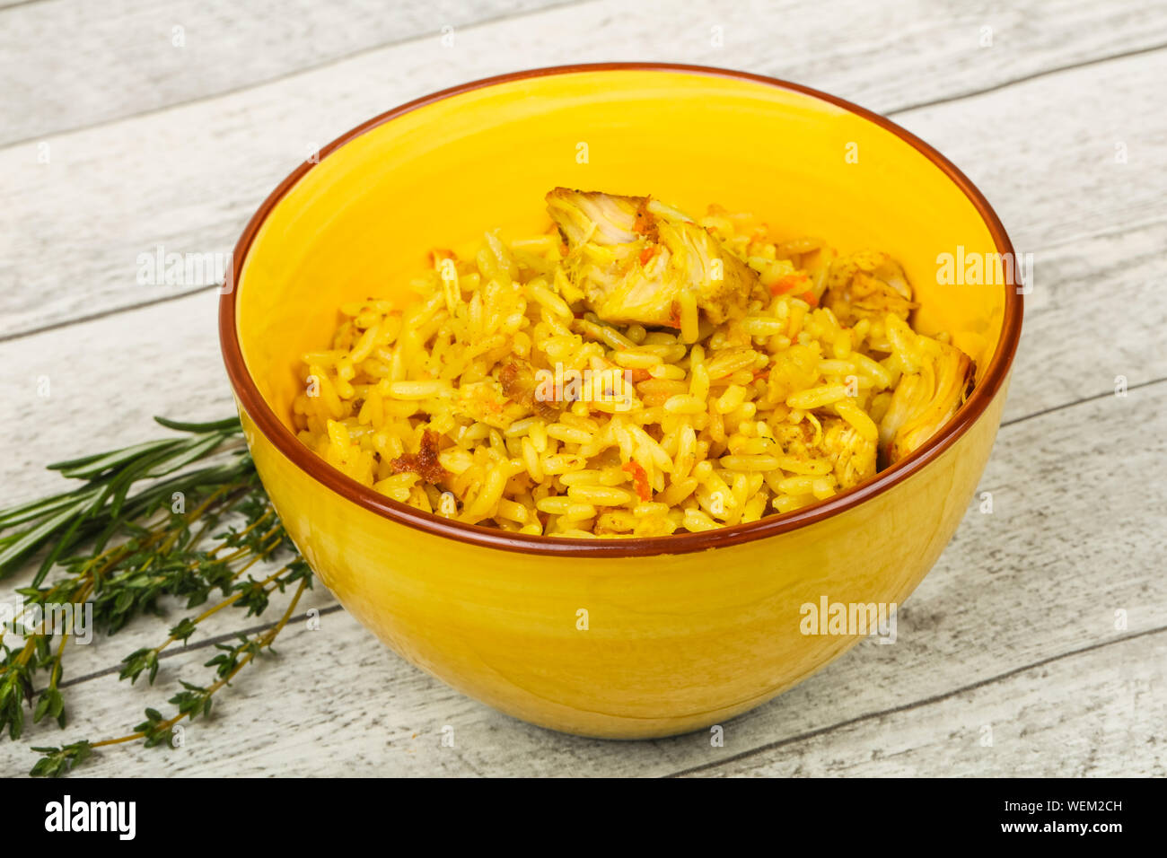 Uzbek traditional Plov with turkey Stock Photo - Alamy
