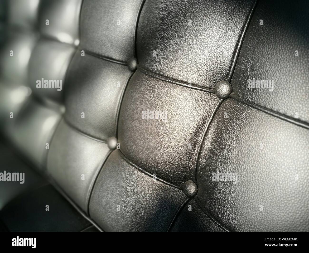 Close up black leather texture hi-res stock photography and images - Alamy
