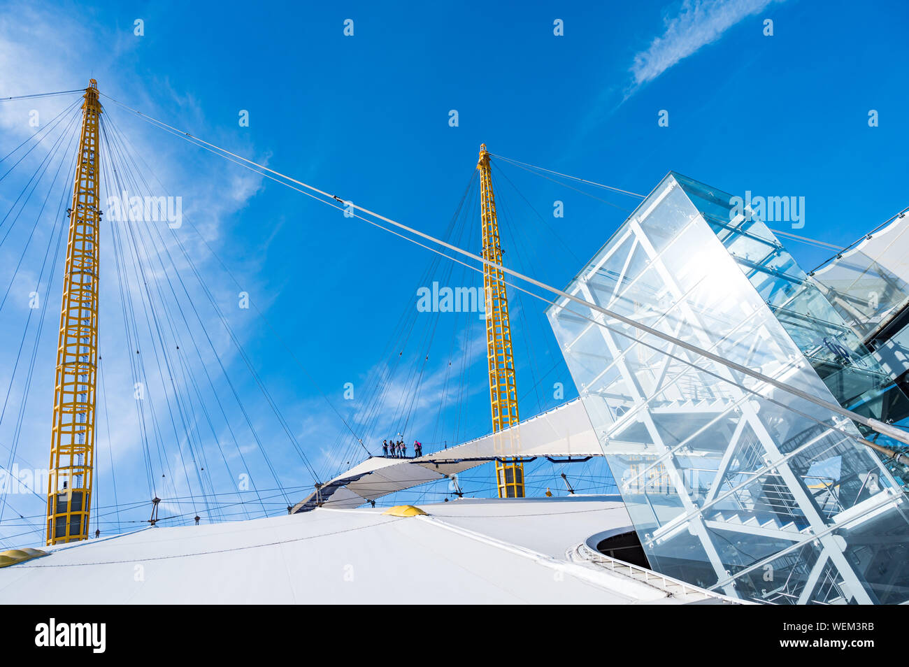 Up at the o2 Roof, Greenwich, London Stock Photo - Alamy