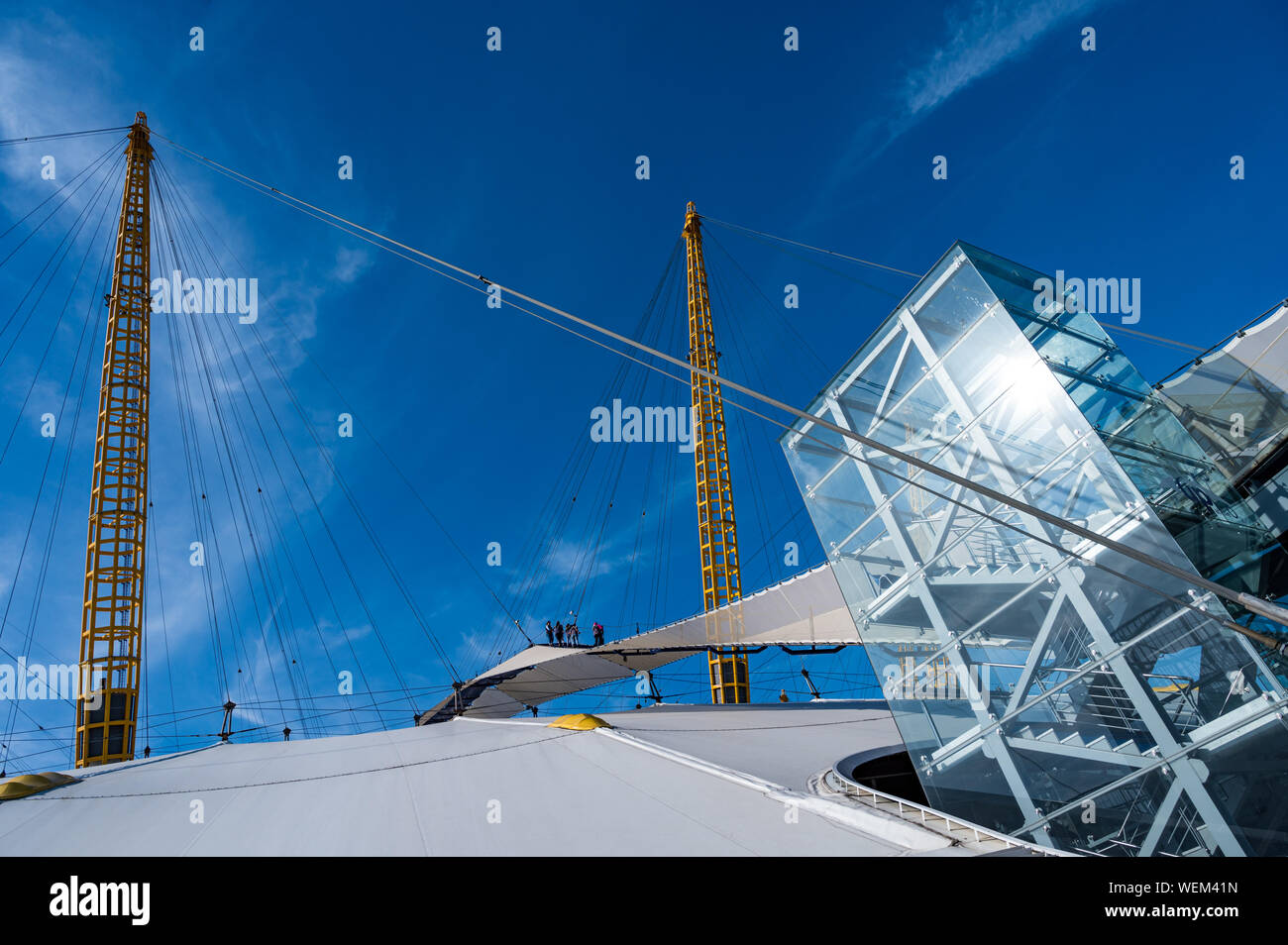 Up at the o2 Roof, Greenwich, London Stock Photo - Alamy
