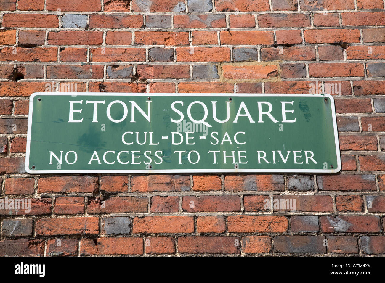 Eton Square Street Sign, Windsor; London; England; UK Stock Photo - Alamy