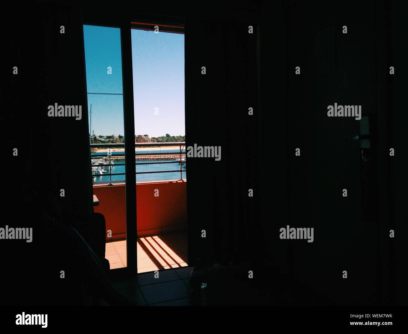 Open door to balcony hi-res stock photography and images - Alamy