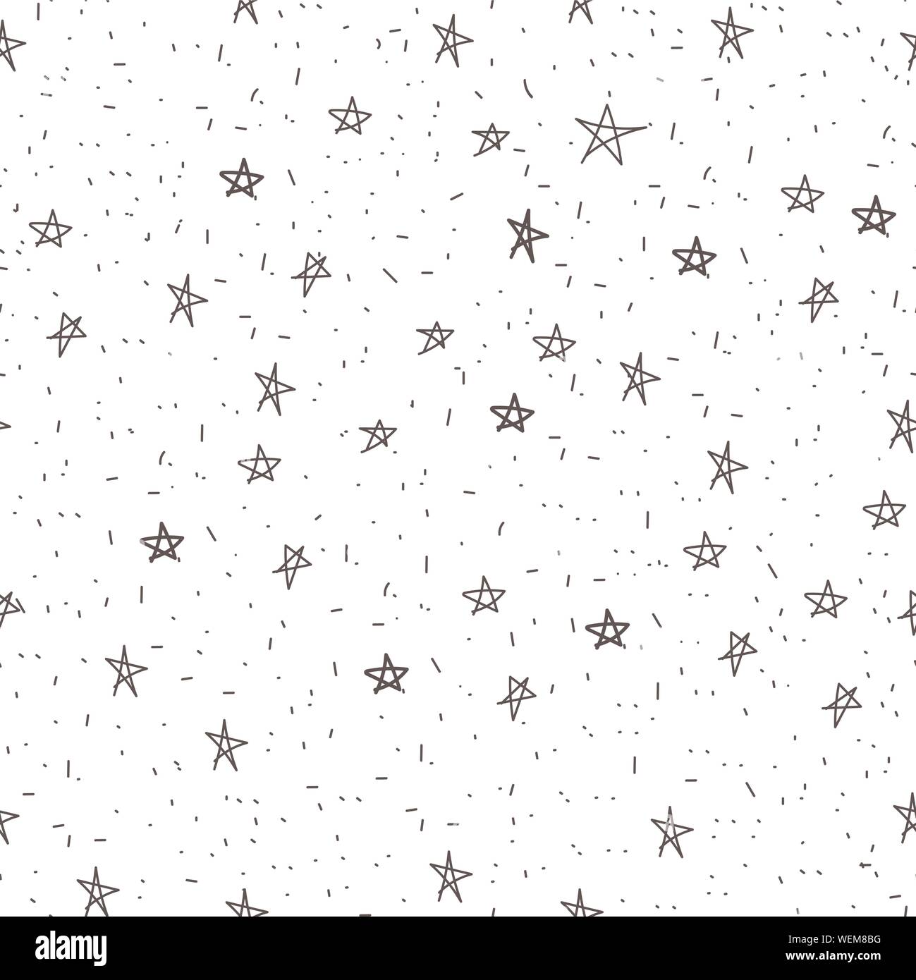 Set of cute hand drawn star. Vector illustration. Set of isolated home ...