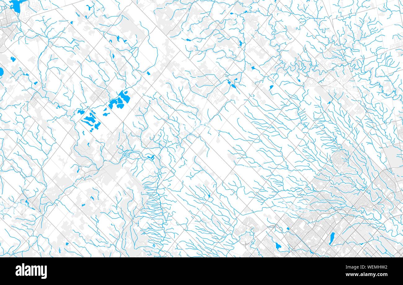Rich detailed vector area map of Caledon, Ontario, Canada. Map template ...