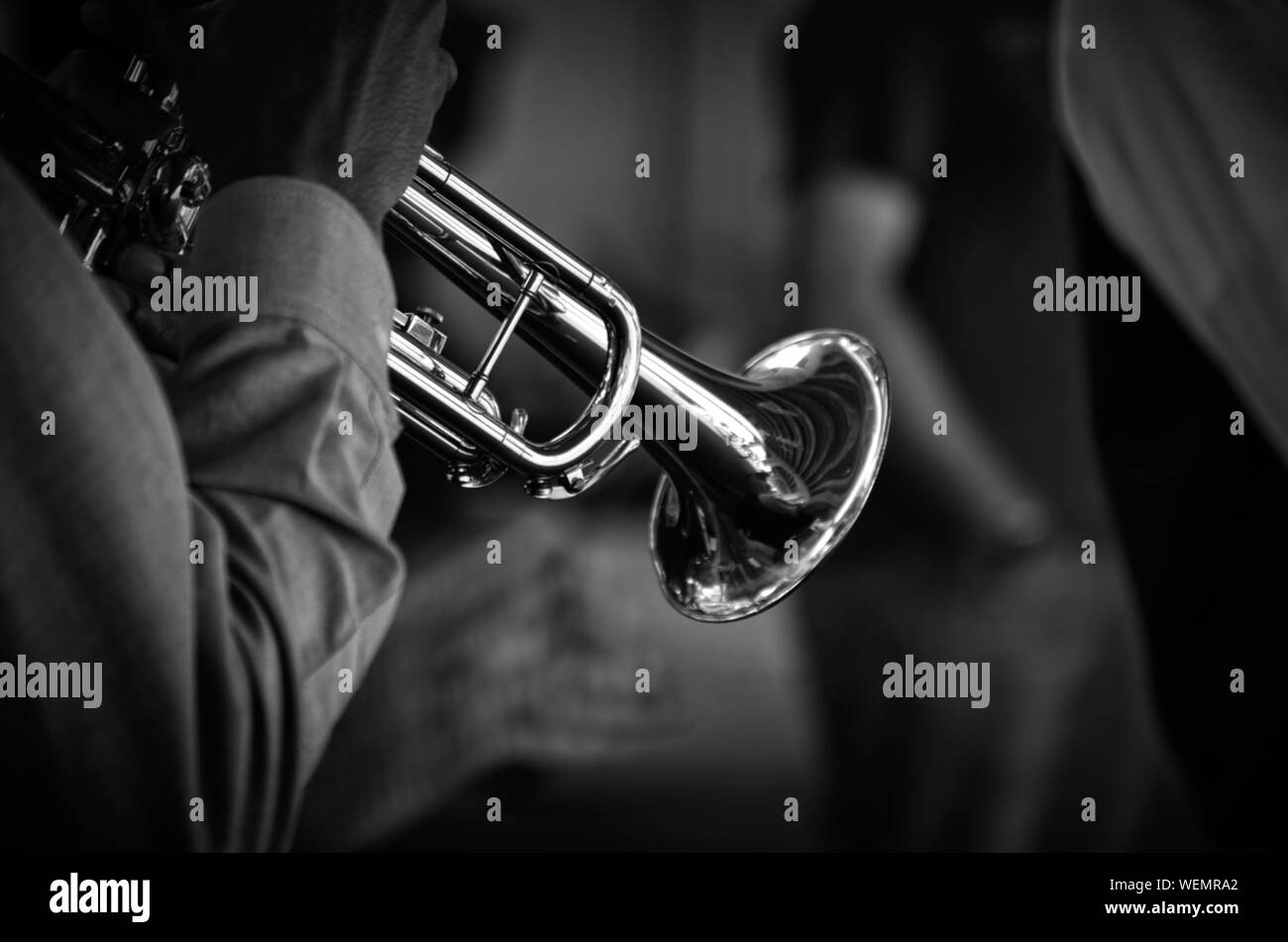 Person playing the trumpet hi-res stock photography and images - Alamy