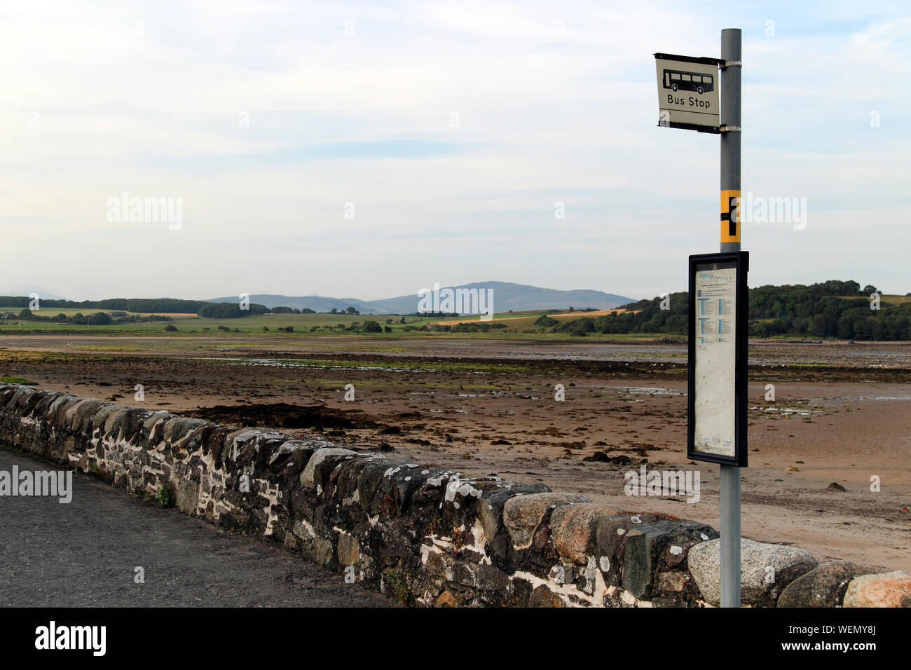 Bus stop, Garlieston, Dumfries & Galloway, Scotland, UK Stock Photo - Alamy