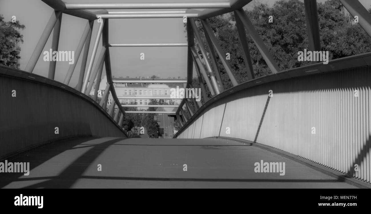 Empty pedestrian bridge hi-res stock photography and images - Alamy