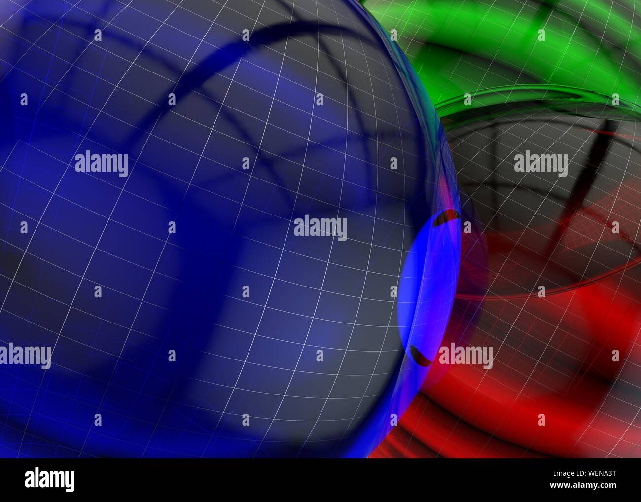 Abstract background of glass balls. 3D illustration Stock Photo - Alamy