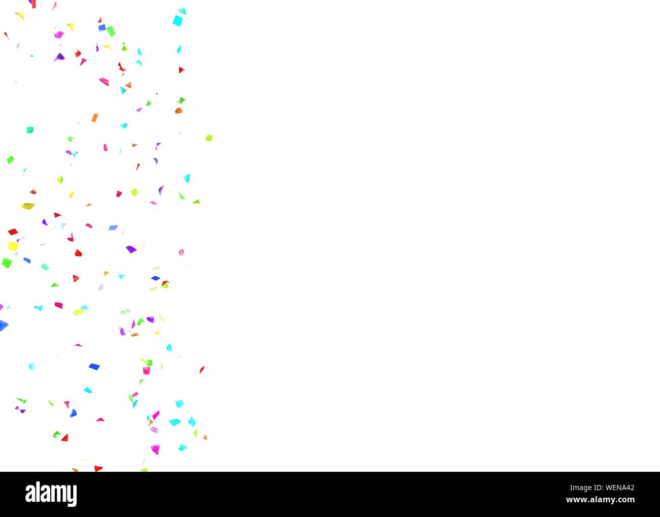 Abstract confetti. Festive background. Blank postcard. 3D illustration ...