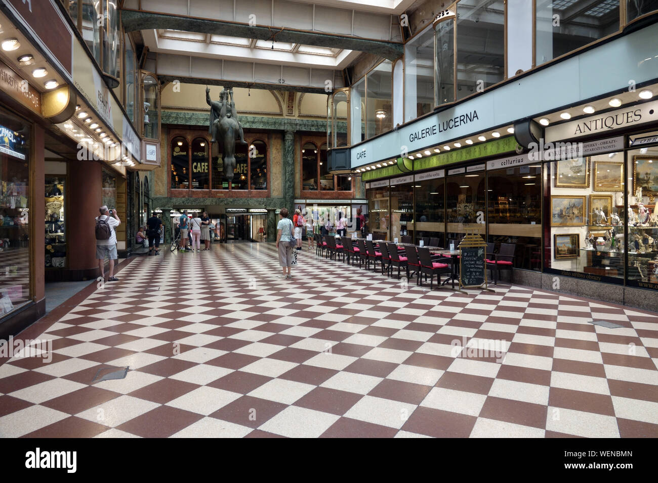Lucerna passage prague hi-res stock photography and images - Alamy