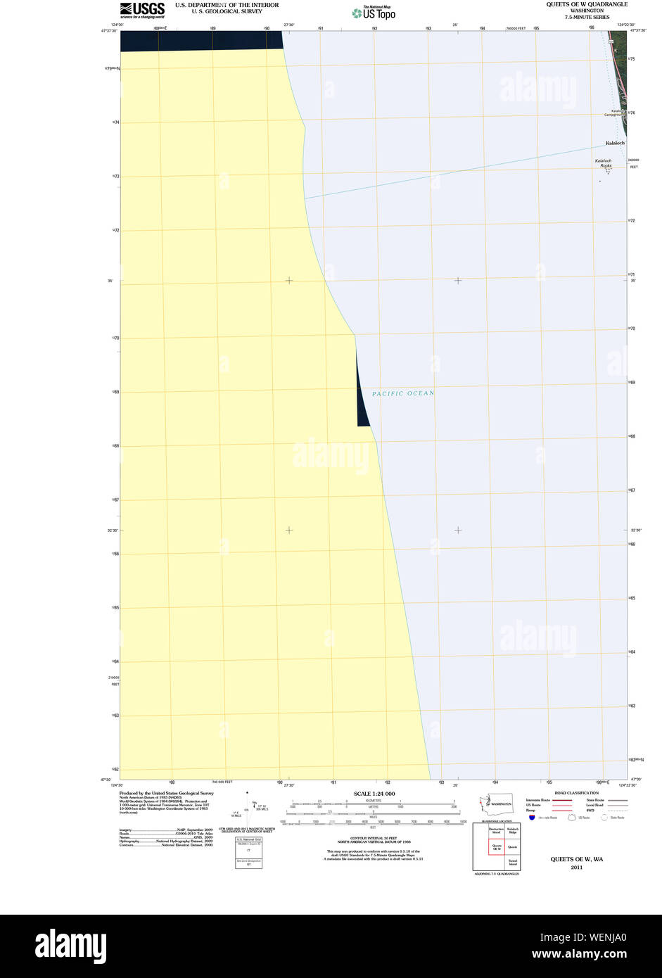Map of queets hi-res stock photography and images - Alamy