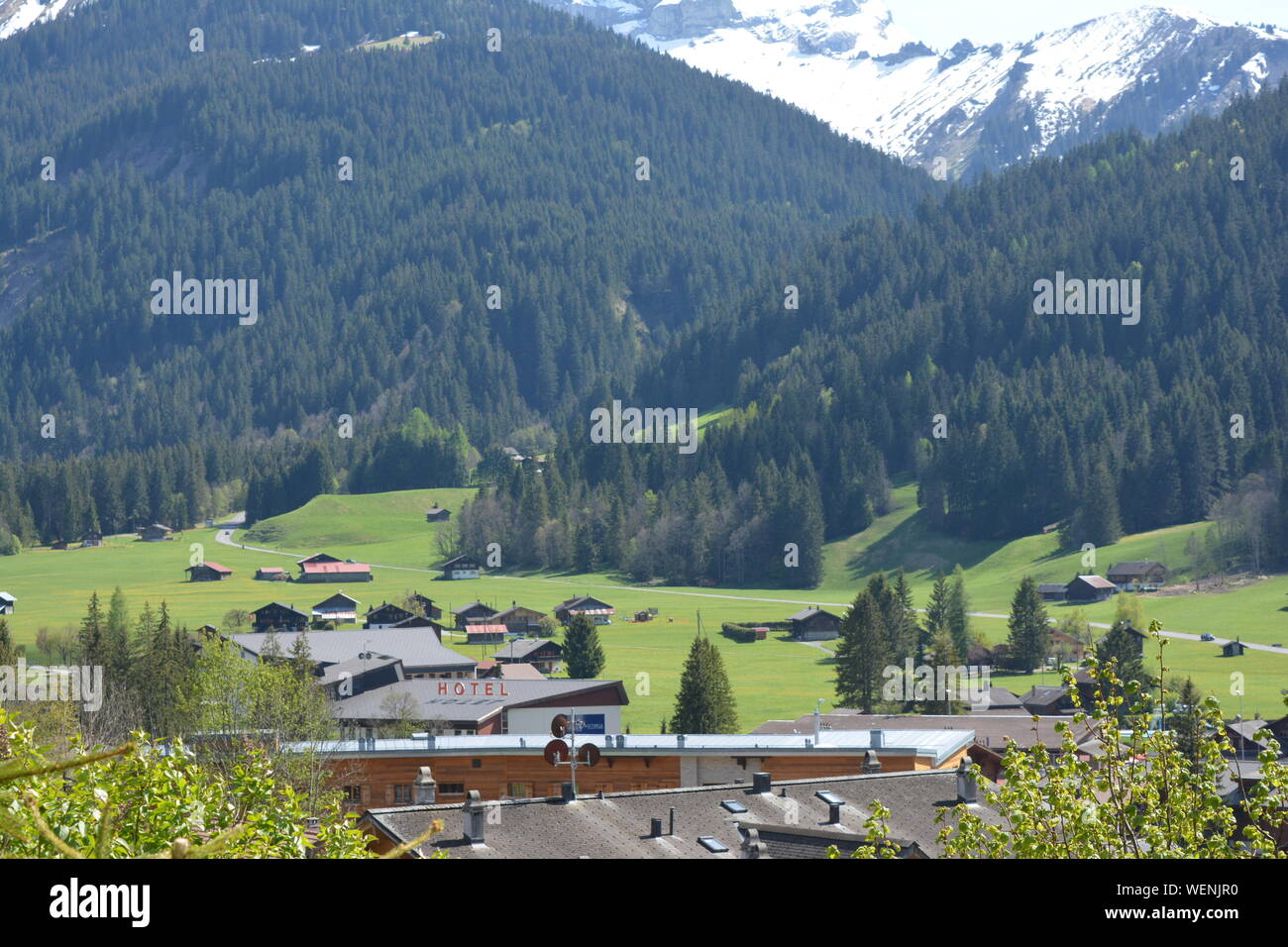 Les Diablerets is a Village in Switzerland Stock Photo - Alamy