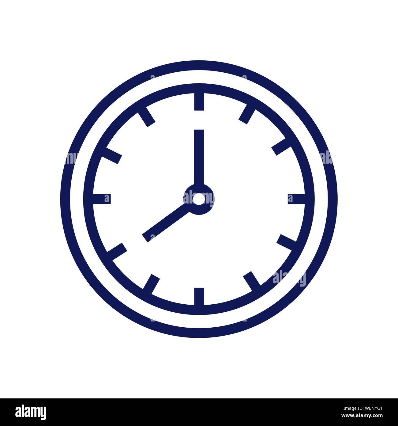 time clock hour isolated icon Stock Vector Image & Art - Alamy