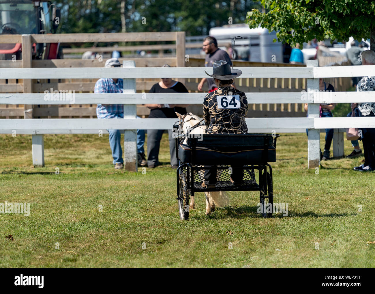 Dundas, Prince Edward Island / Canada - August, 25, 2019 Competitor ...