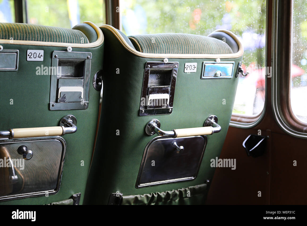 People interior vintage bus hi-res stock photography and images - Alamy