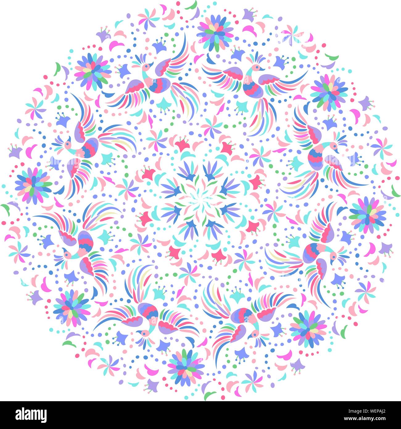 Mexican vector background pattern Cut Out Stock Images & Pictures - Alamy