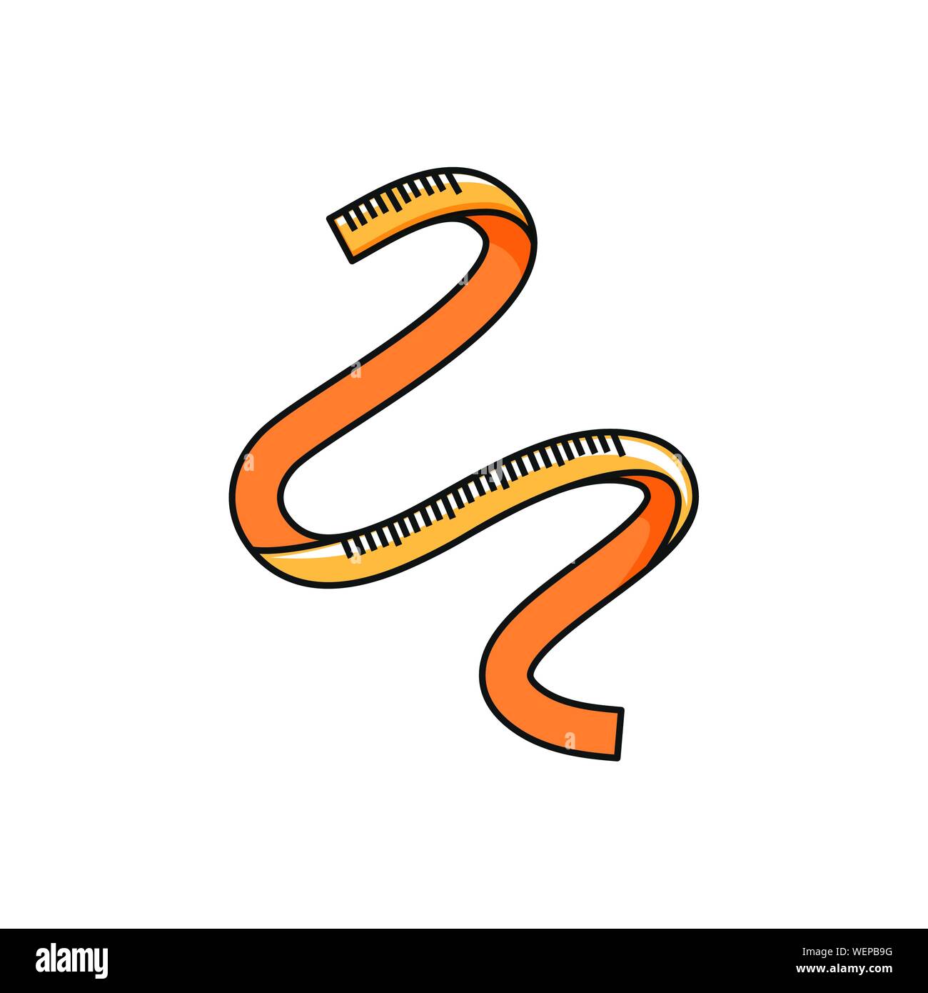measure tape metric isolated icon vector illustration design Stock ...