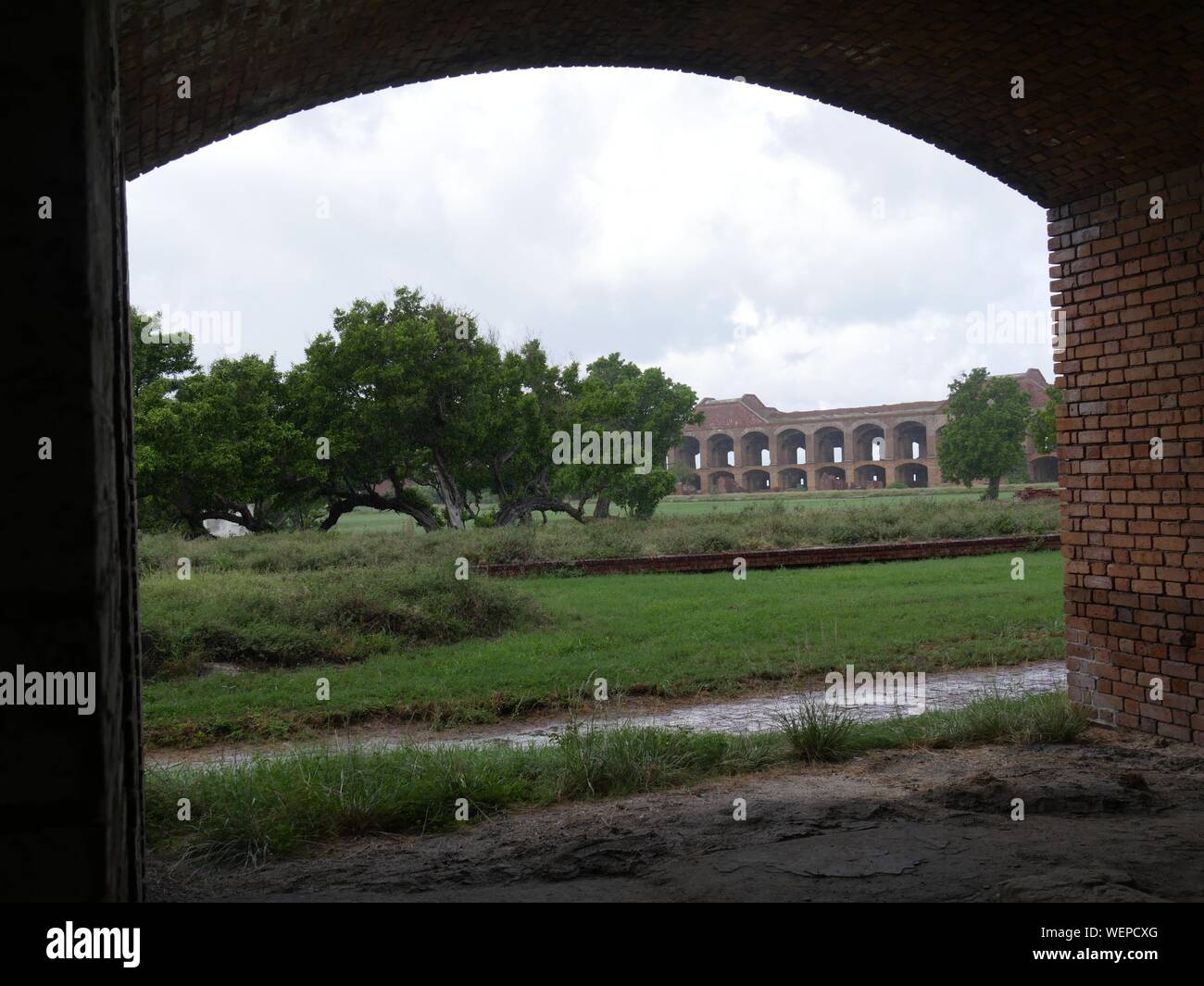 Inside Fort Jefferson at the Dry Tortugas National Park in Florida ...