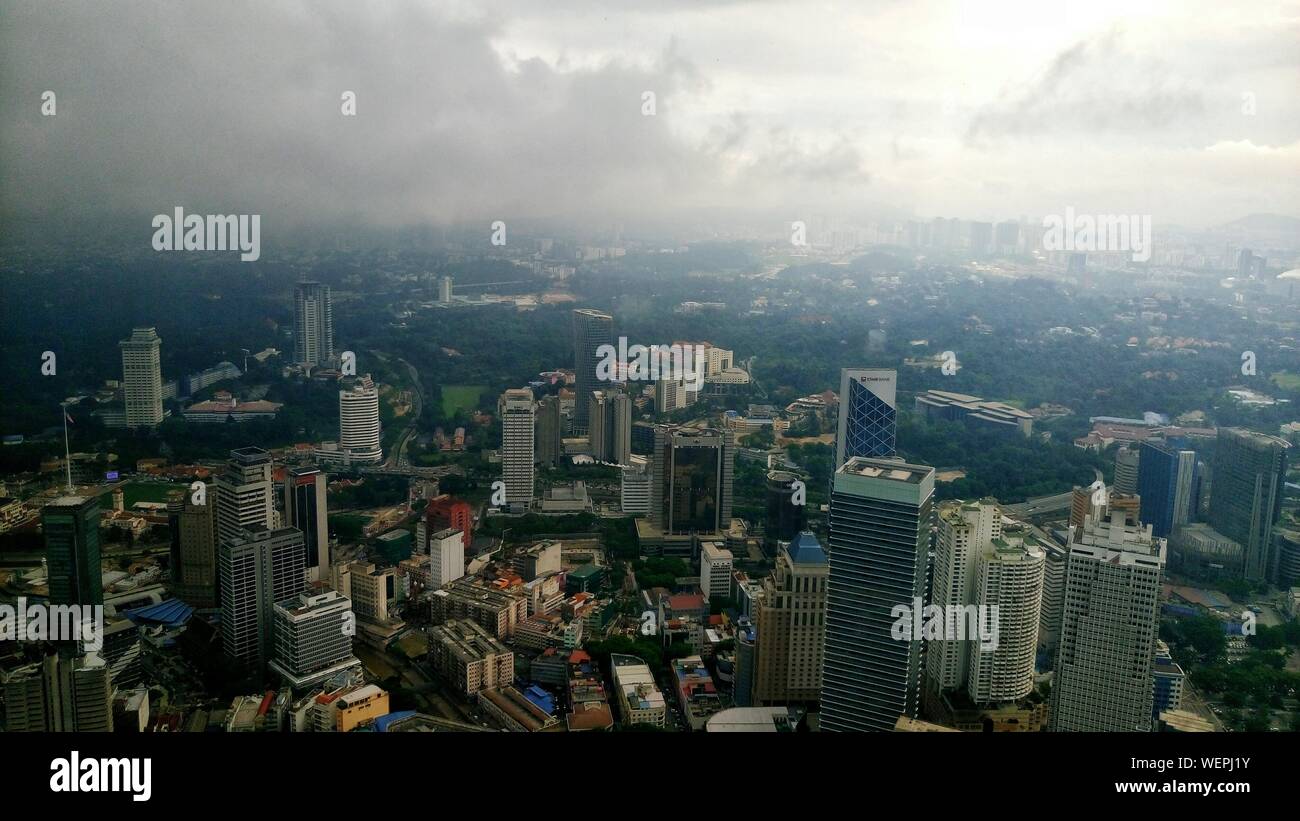 Aerial View Of Cityscape Stock Photo - Alamy