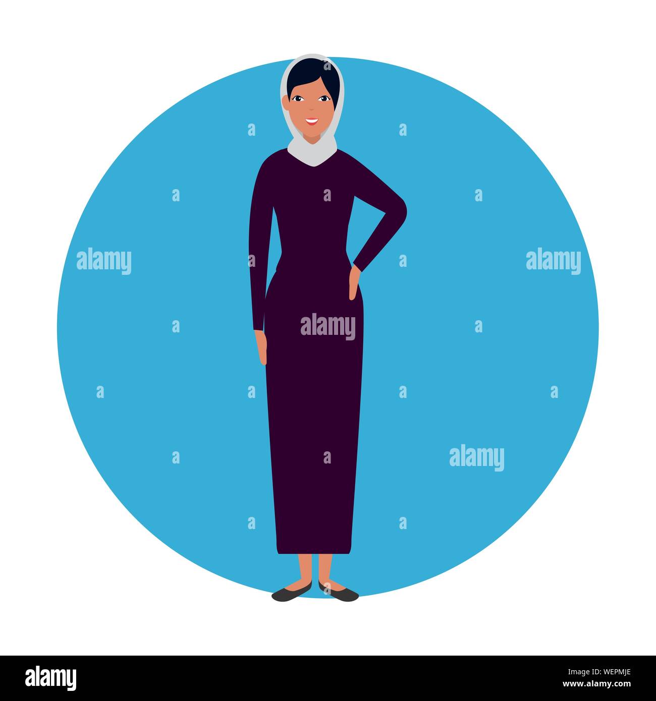 islamic woman with traditional burka Stock Vector Image & Art - Alamy