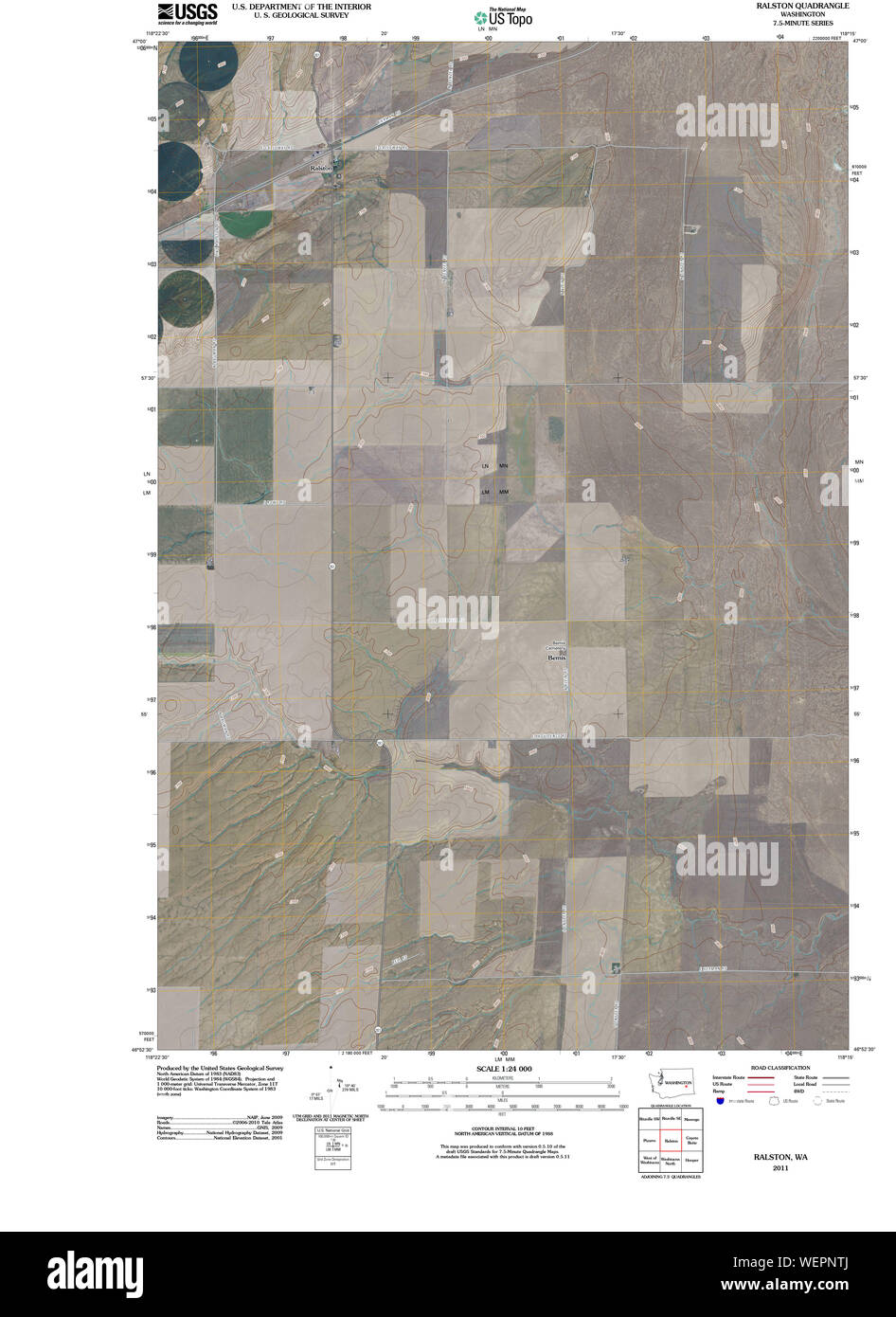 Map of ralston hi-res stock photography and images - Alamy