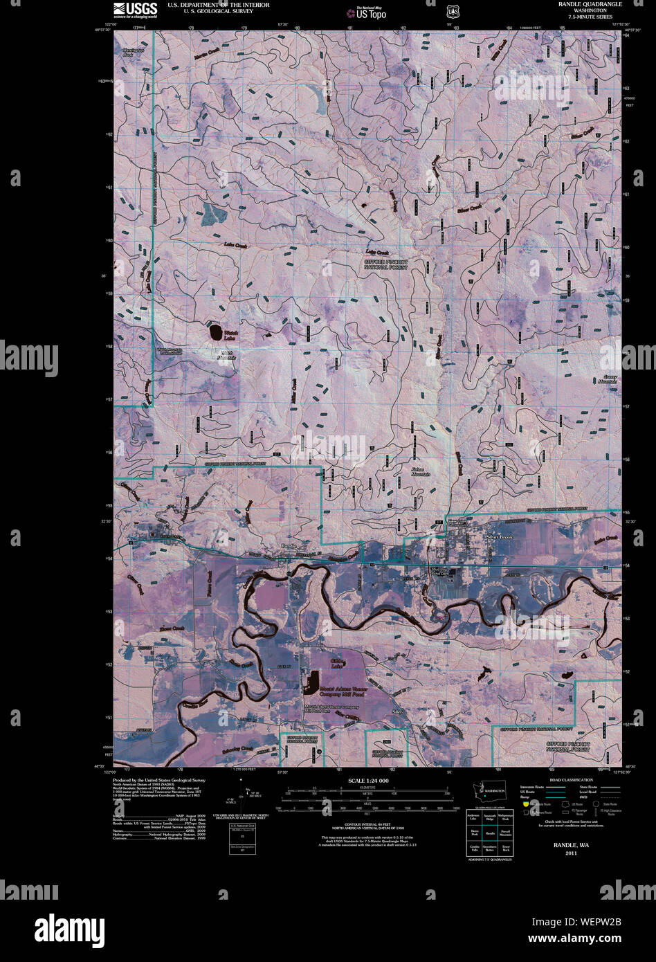 Map of randle hi-res stock photography and images - Alamy