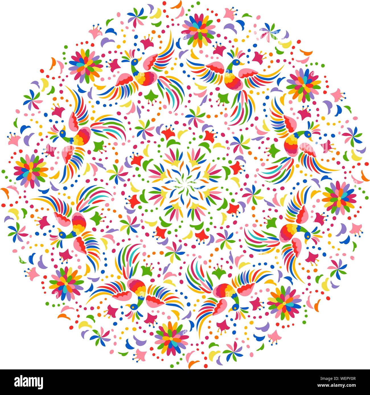 Mexican vector background pattern Cut Out Stock Images & Pictures - Alamy