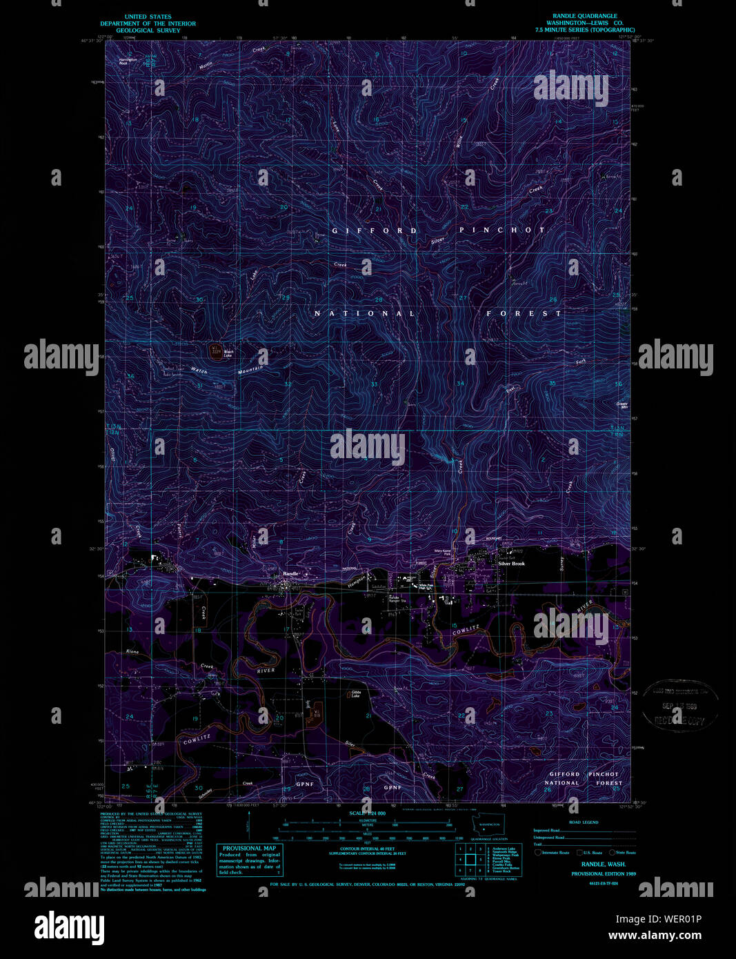 Randle washington map hi-res stock photography and images - Alamy