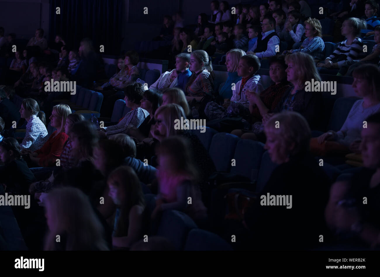 People watching movie in theater hi-res stock photography and images ...