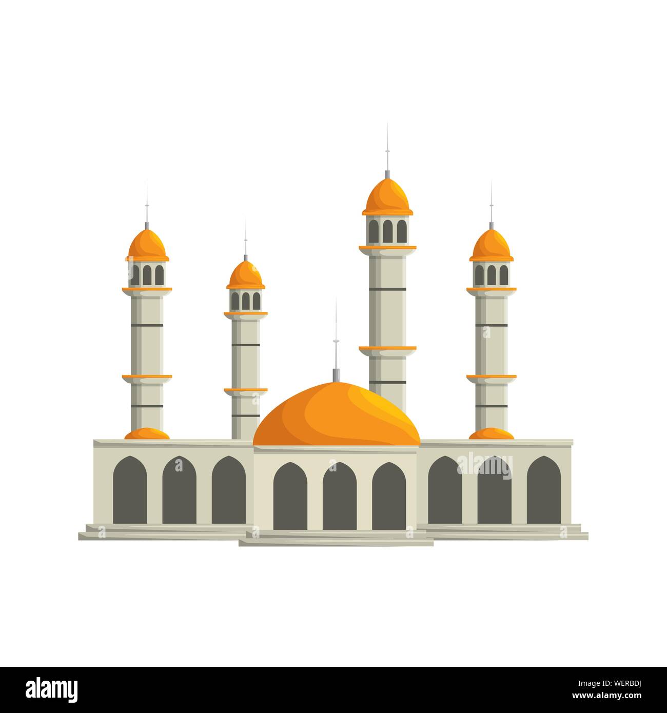 mosque building palace isolated icon Stock Vector Image & Art - Alamy