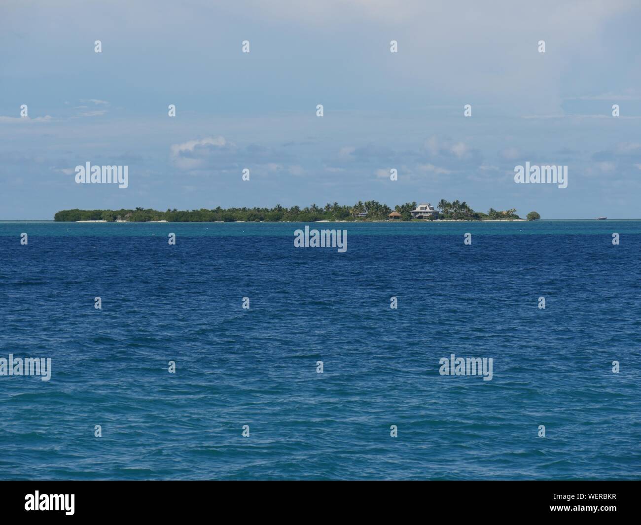Distant view of a small island in the Florida Keys, Florida Stock Photo ...