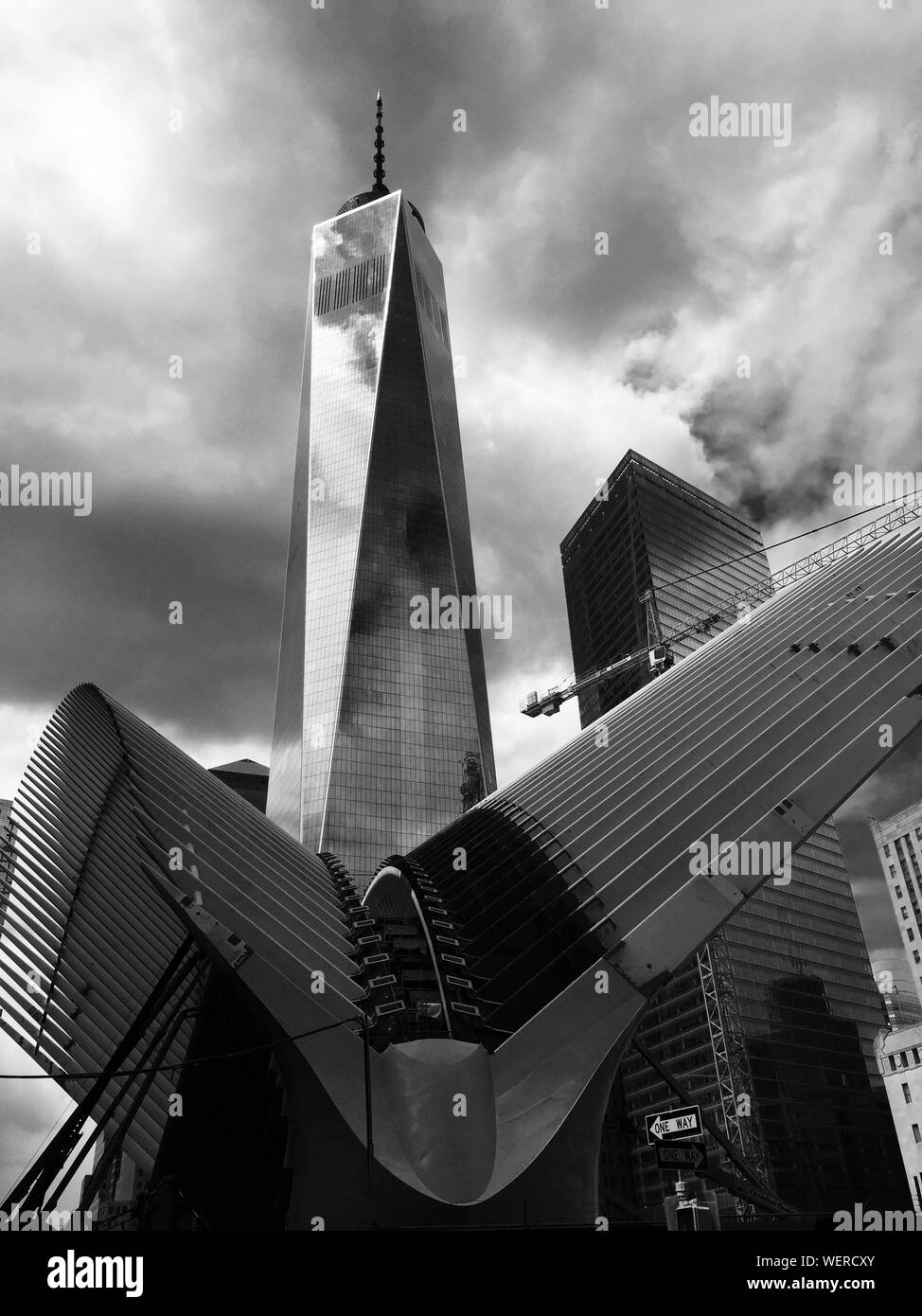 World trade center one world trade center Black and White Stock Photos ...
