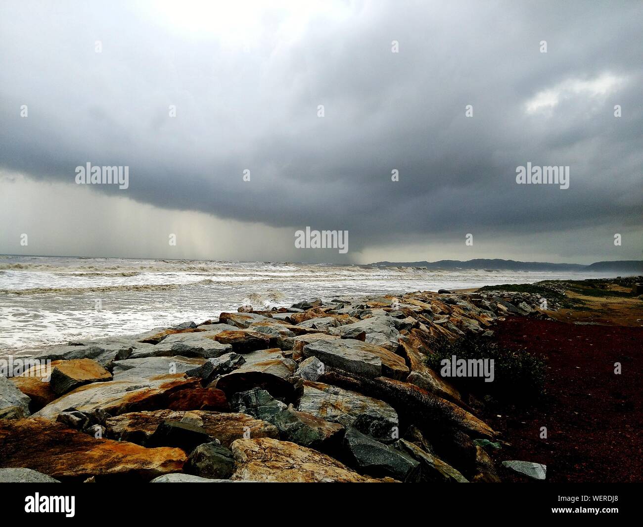 Rock groyne hi-res stock photography and images - Alamy