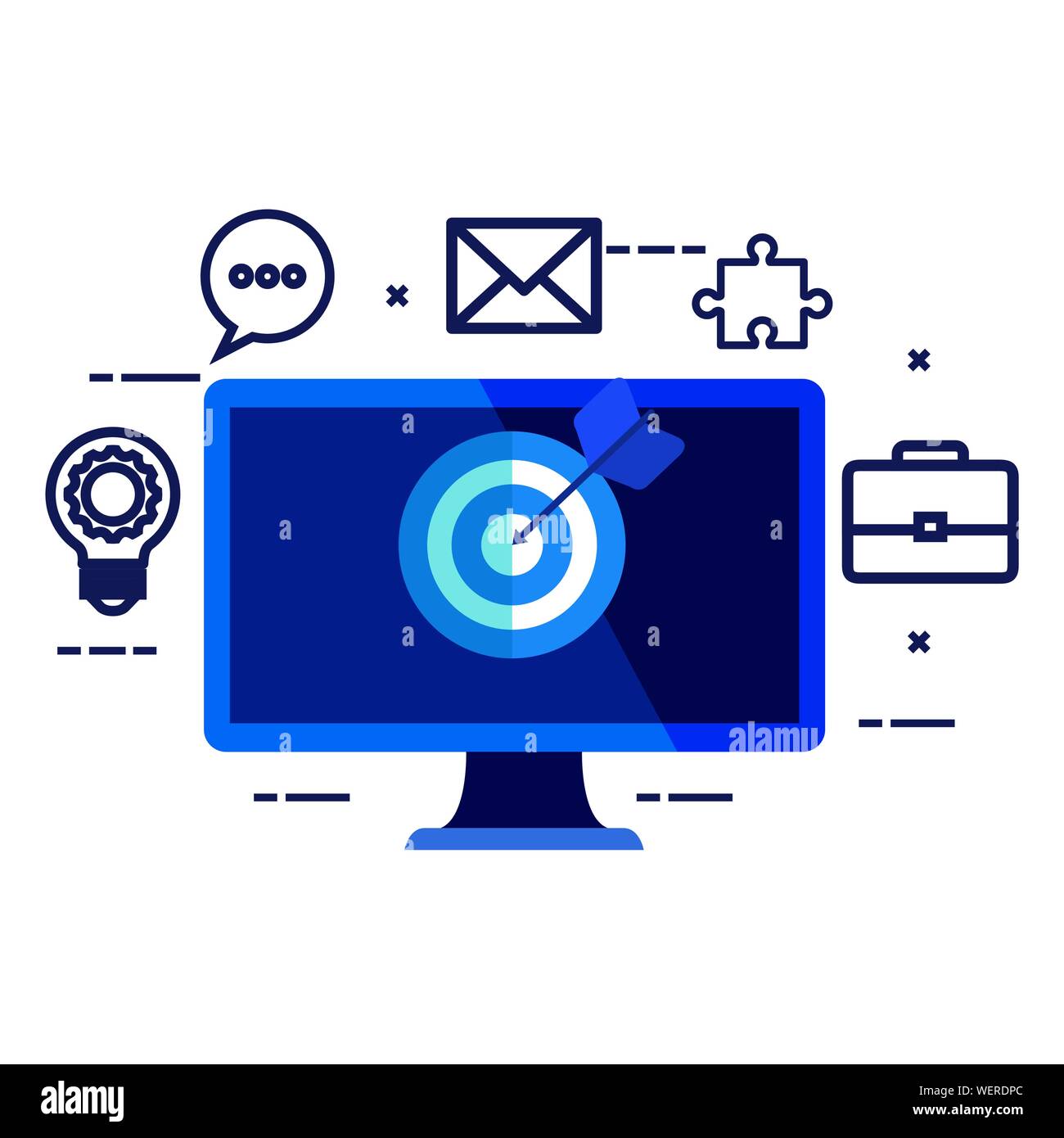 Computer target bubble hi-res stock photography and images - Alamy