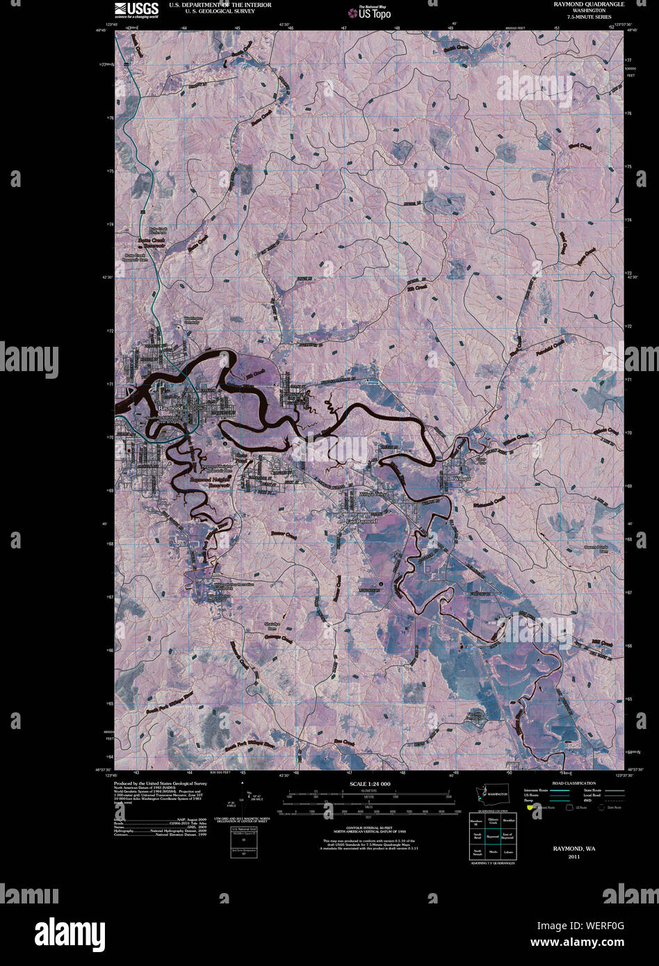 Map of raymond washington hi-res stock photography and images - Alamy