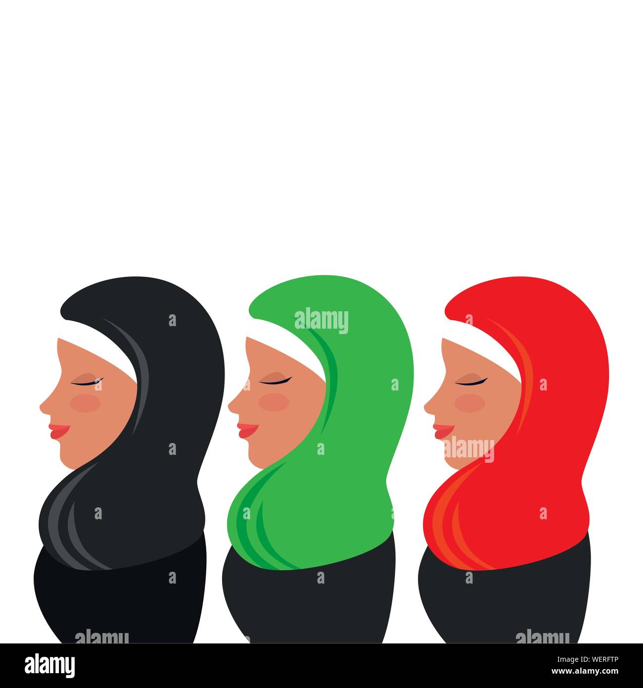 Muslim Women Burka Stock Vector Images - Alamy