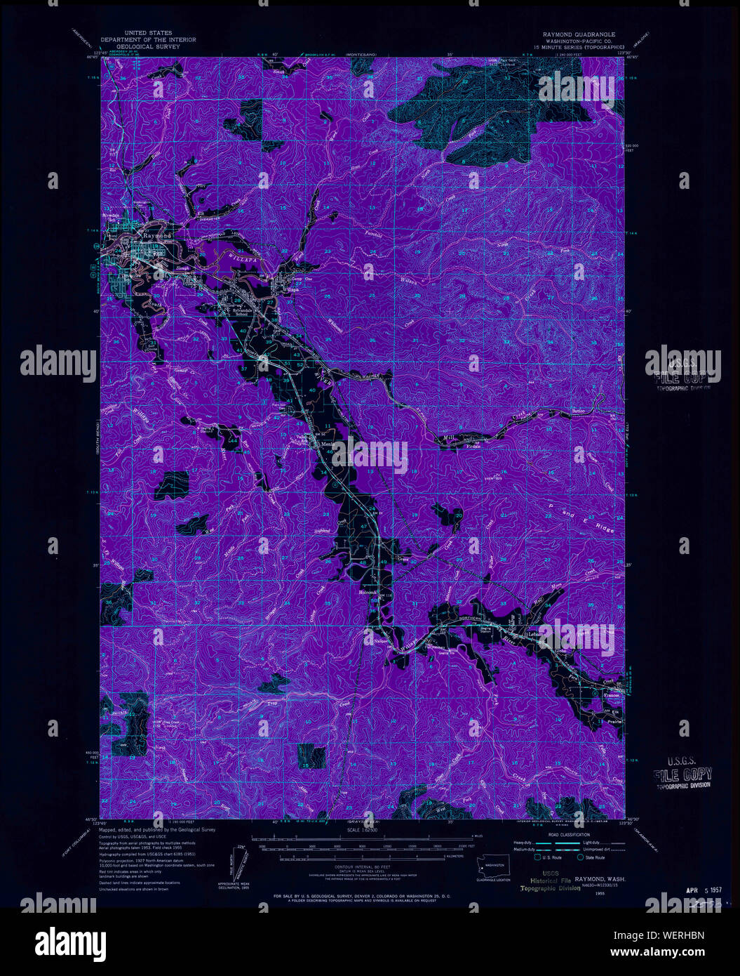 Map of raymond washington hi-res stock photography and images - Alamy