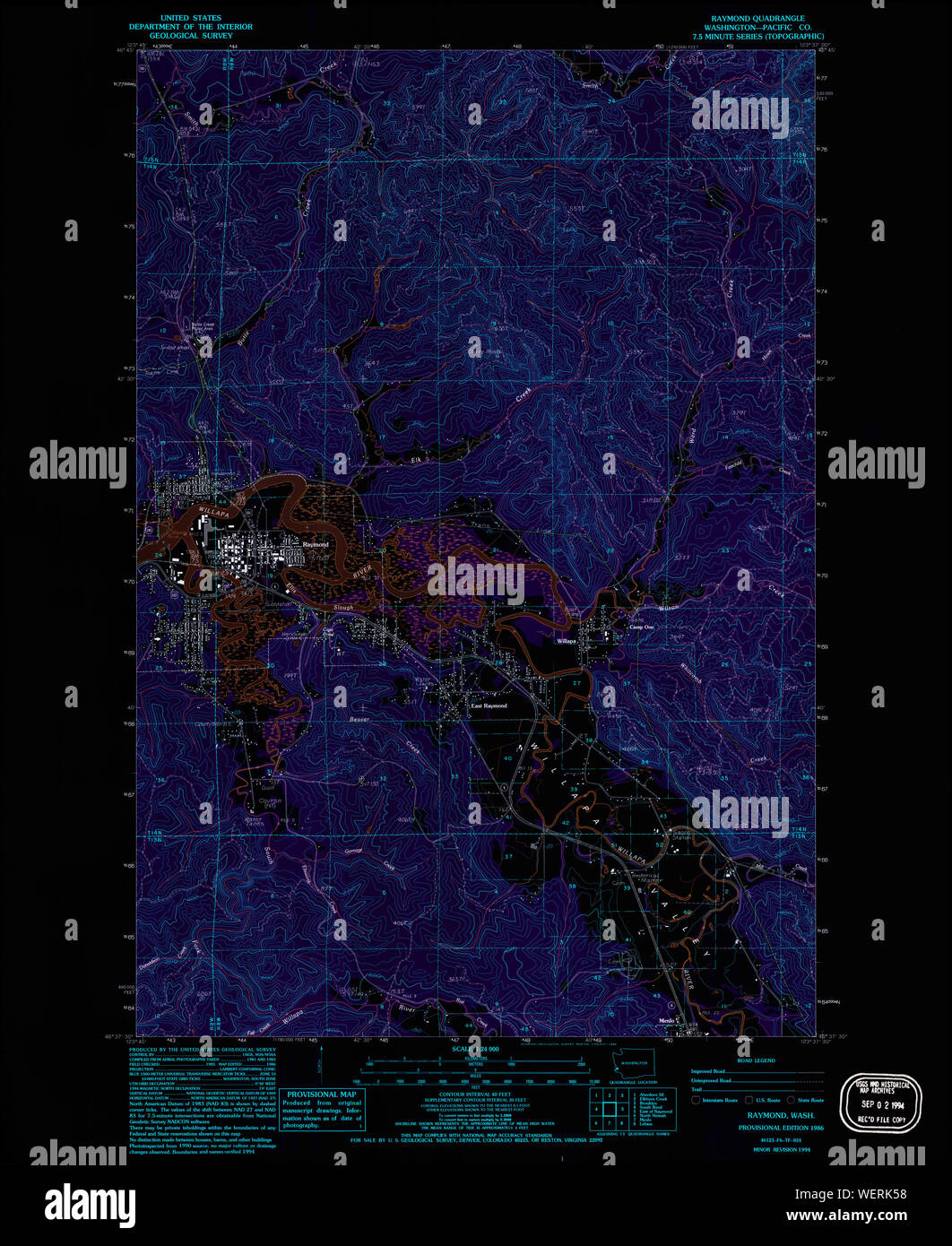 Map of raymond washington hi-res stock photography and images - Alamy