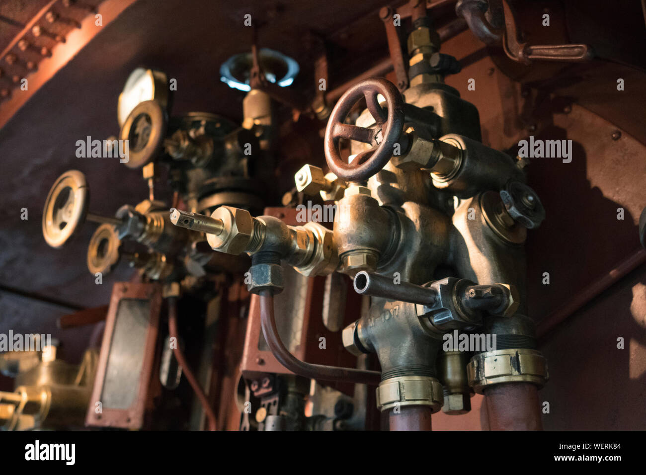 Steam machine valves Stock Photo - Alamy
