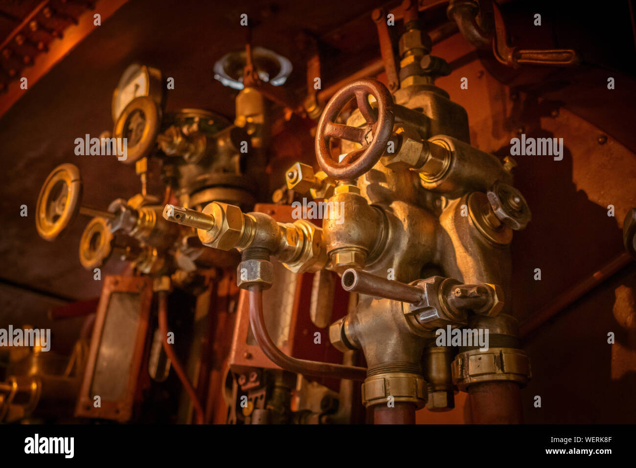 Steam machine valves Stock Photo - Alamy