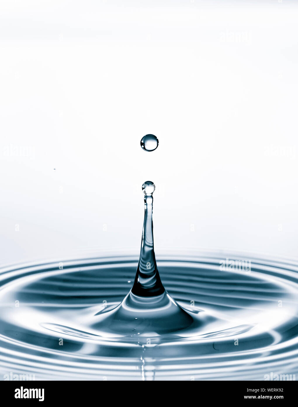 Water drop impact Stock Photo - Alamy