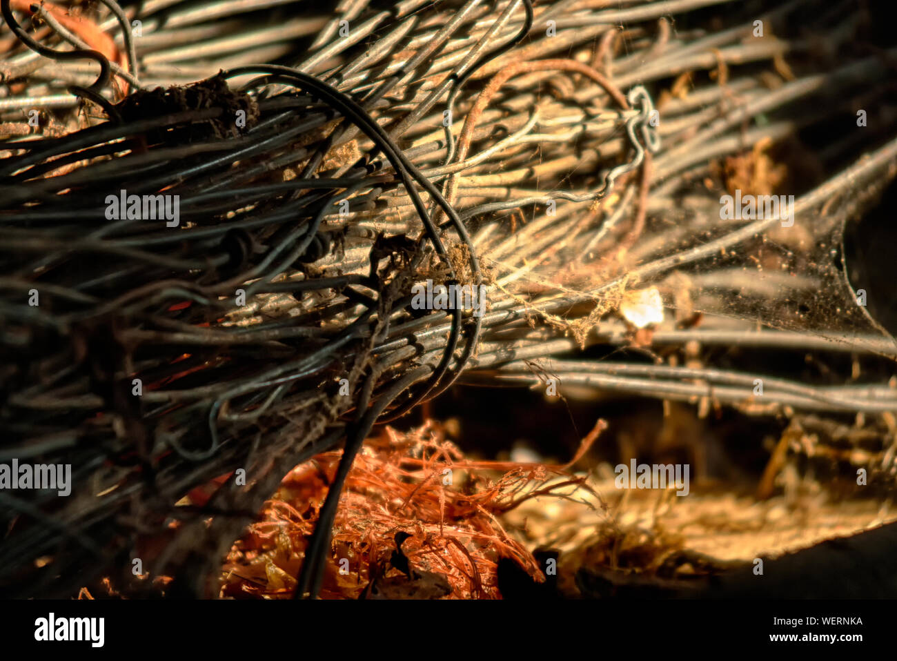 Spider web of wires hi-res stock photography and images - Alamy