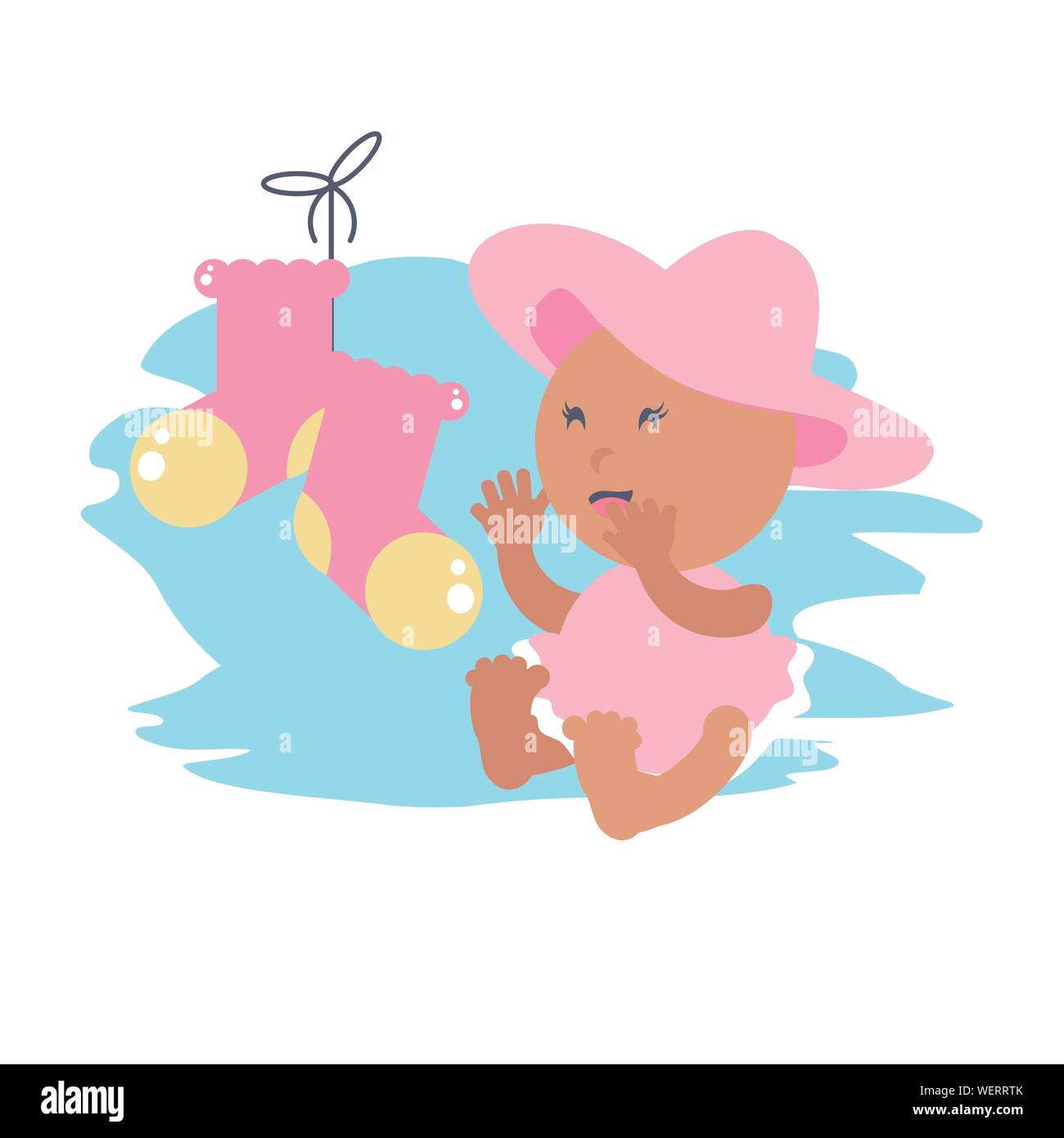 Infant socks drawing hi-res stock photography and images - Alamy