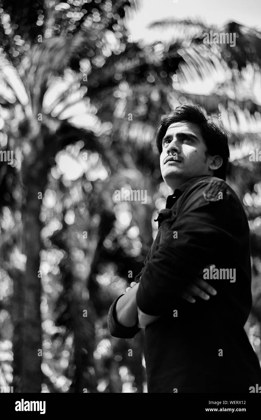 Indian young men side view Black and White Stock Photos & Images - Alamy