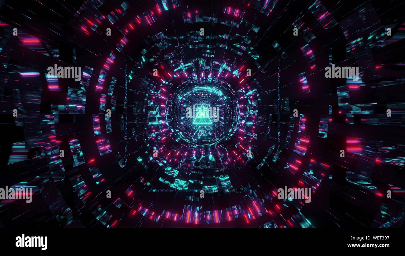 abstract reflection background with green tringle wireframe design 3d ...