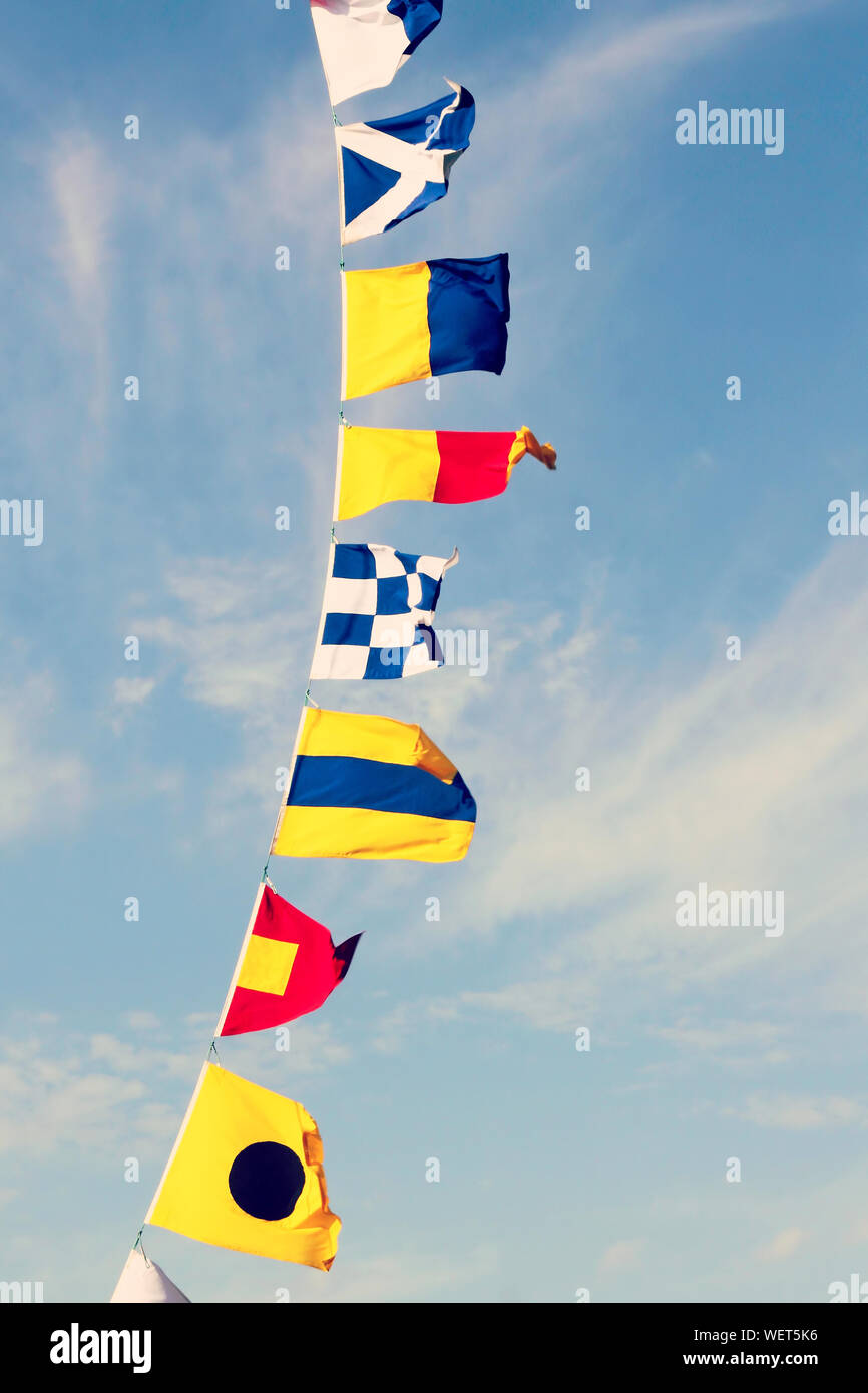 Marine signal flags hi-res stock photography and images - Alamy