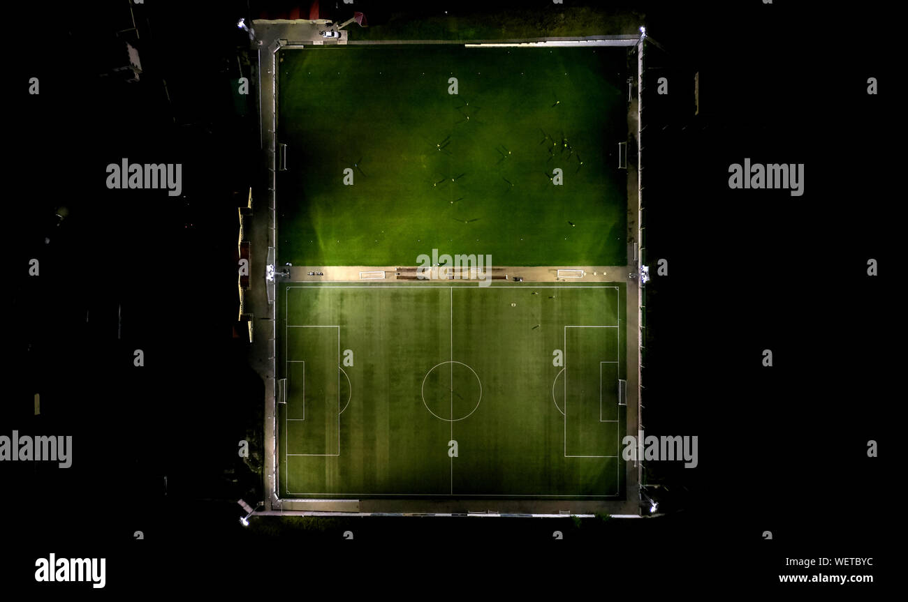 Aerial top view mini football hi-res stock photography and images - Alamy
